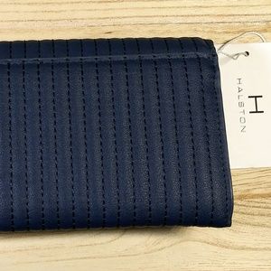 H by Halston | Bags | Nwt Halston Fold Over Quilted Wallet Navy | Poshmark